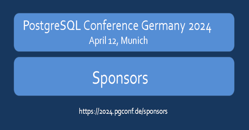 Sponsors - PostgreSQL Conference Germany 2024 Sponsors - PostgreSQL Conference Germany 2024