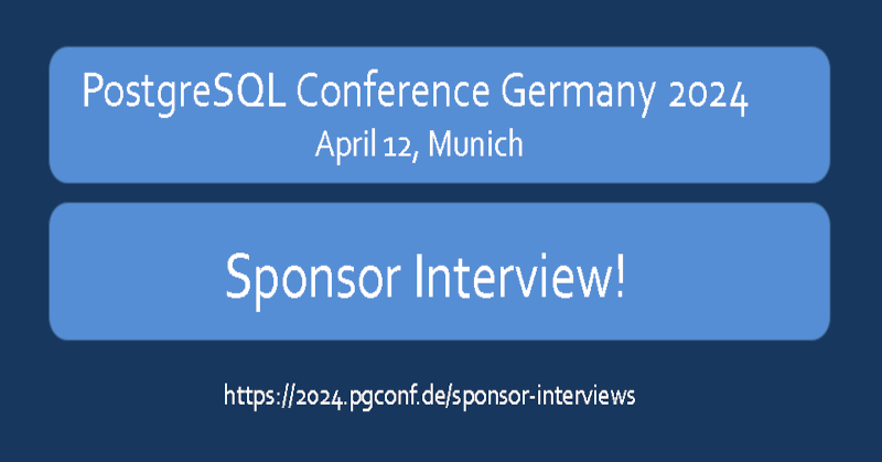 Interview With Redgate Postgresql Conference Germany 2024